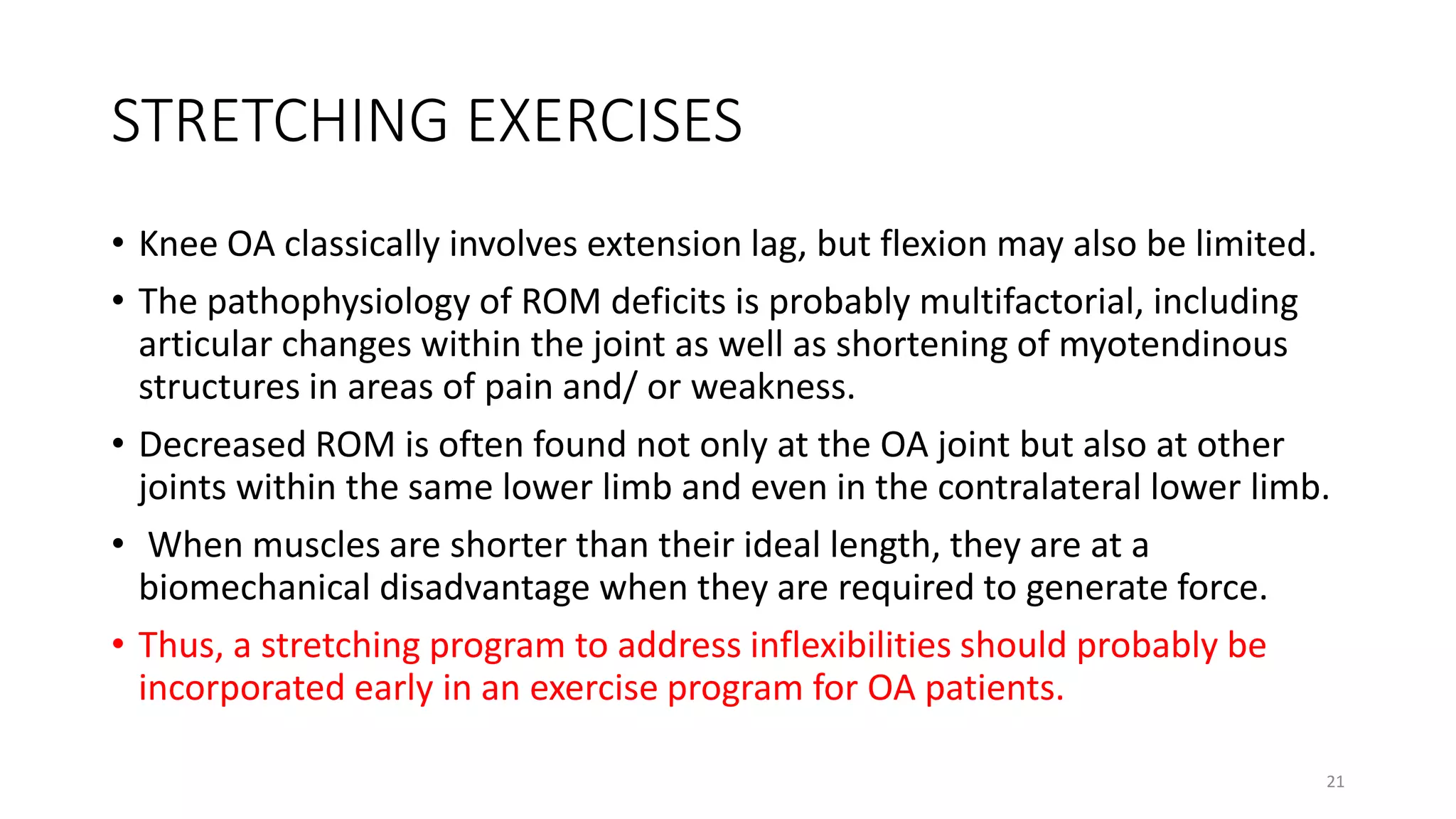 Osteoarthritis – Knee | PPTX