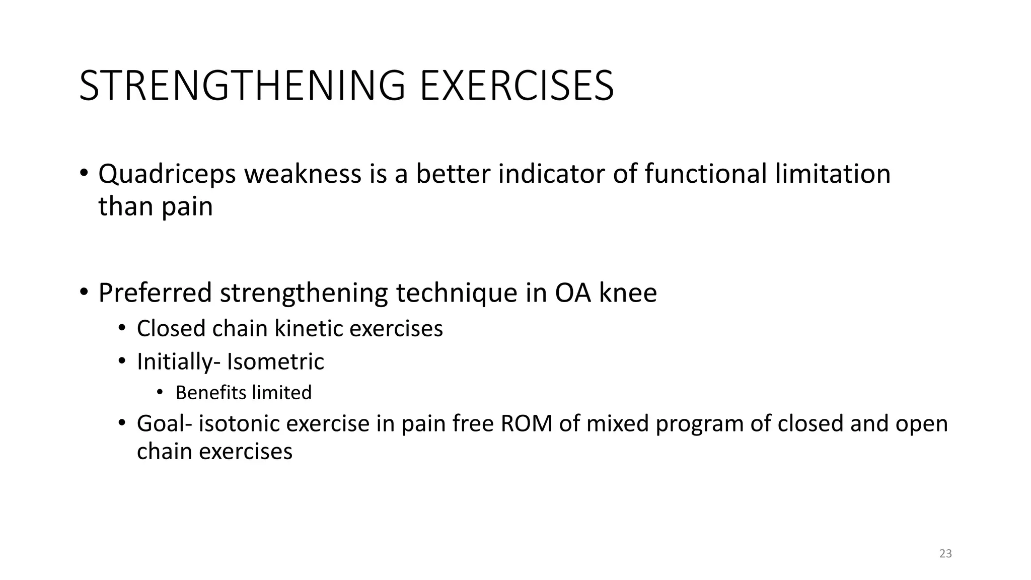 Osteoarthritis – Knee | PPTX