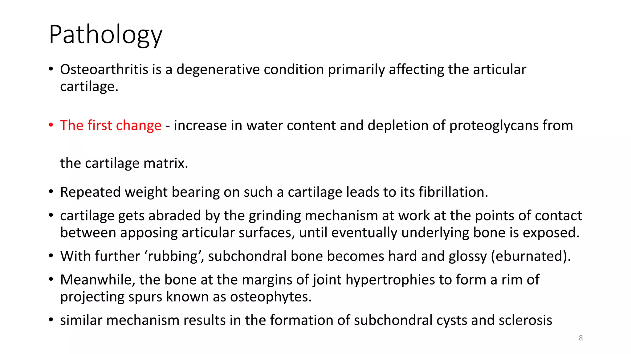 Osteoarthritis – Knee | PPTX