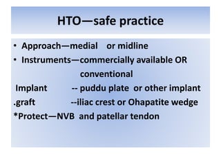 Osteoarthritis knee joint preservation options -dr mohamed ashraf,hod ...