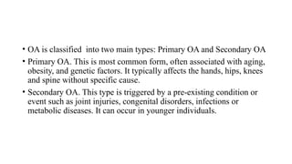 OSTEOARTHRITIS, PATHOLOGY AND MANAGEMENT [Autosaved]_063207.pptx