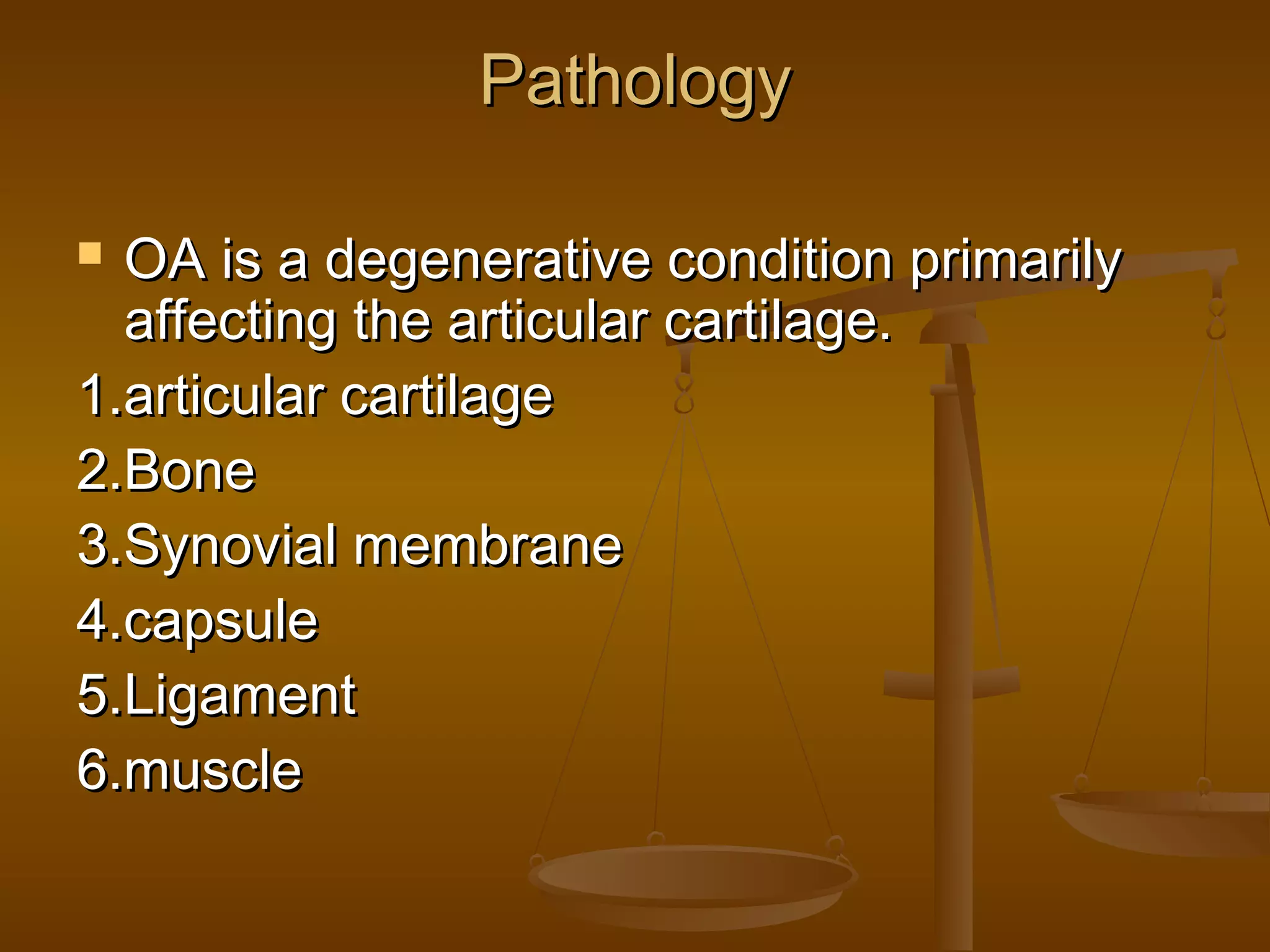 Osteoarthritis ppt | PPT