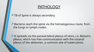 Osteoarticular TB Seminar by Abhilash Nair | PPTX
