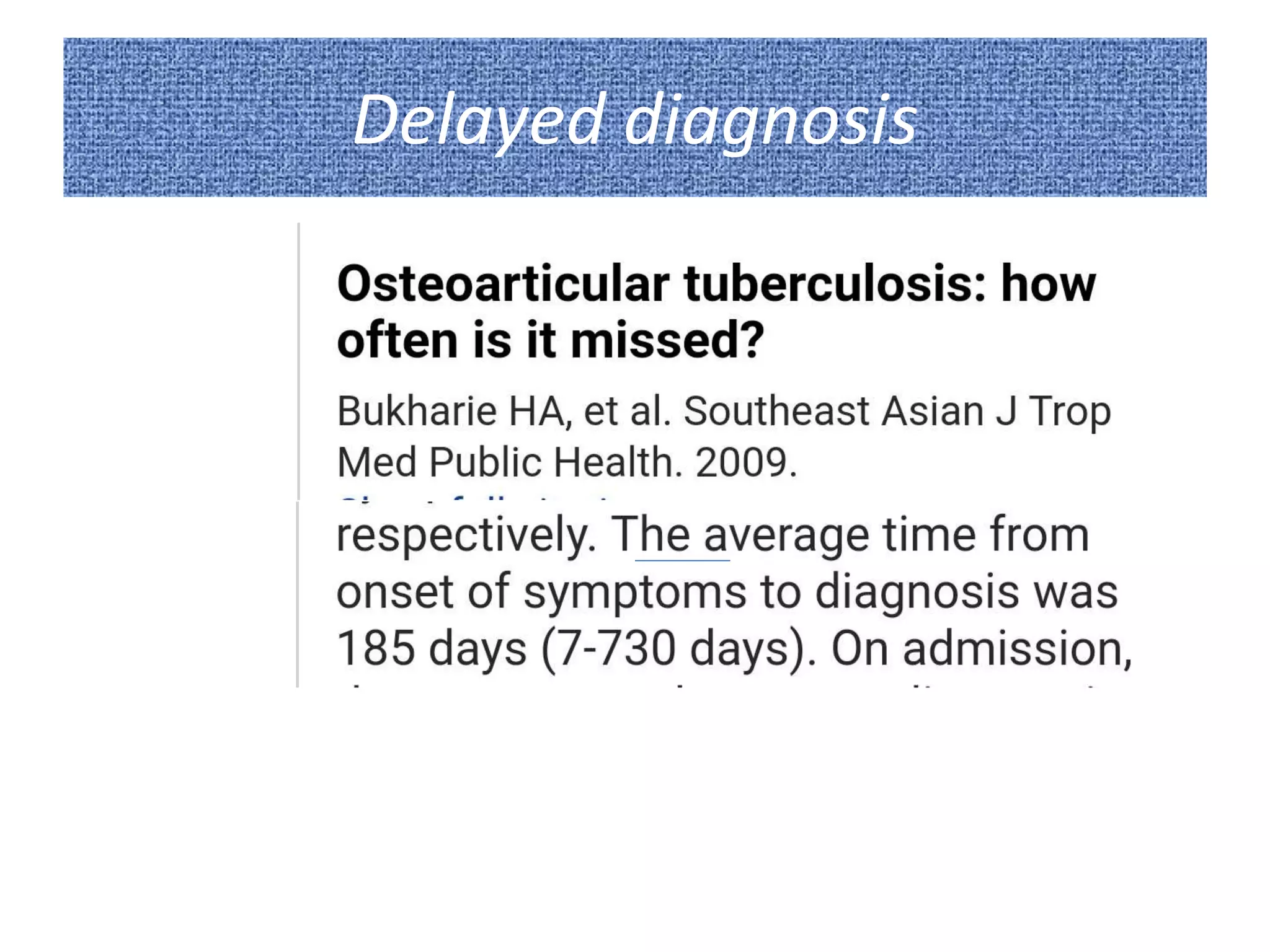 Osteoarticular tuberculosis [bone and joint tb] dr mohamed ashraf,hod ...