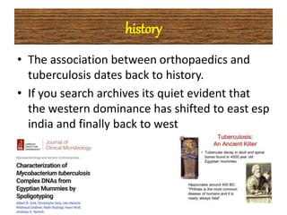 Osteoarticular tuberculosis [bone and joint tb] dr mohamed ashraf,hod ...