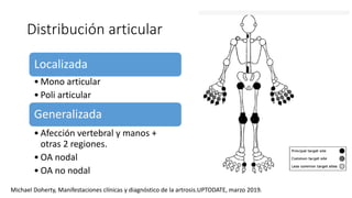 Osteoartrosis manifestaciones clinicas y diagnostico | PPTX