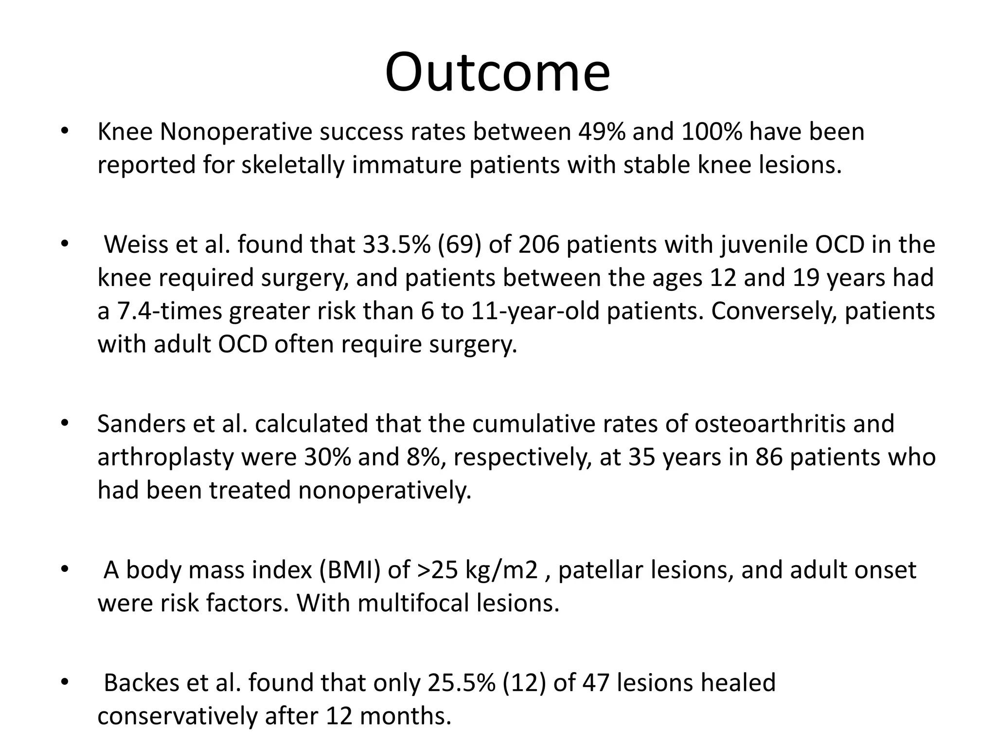 Osteochondritis Dissecans in painful knee | PPTX