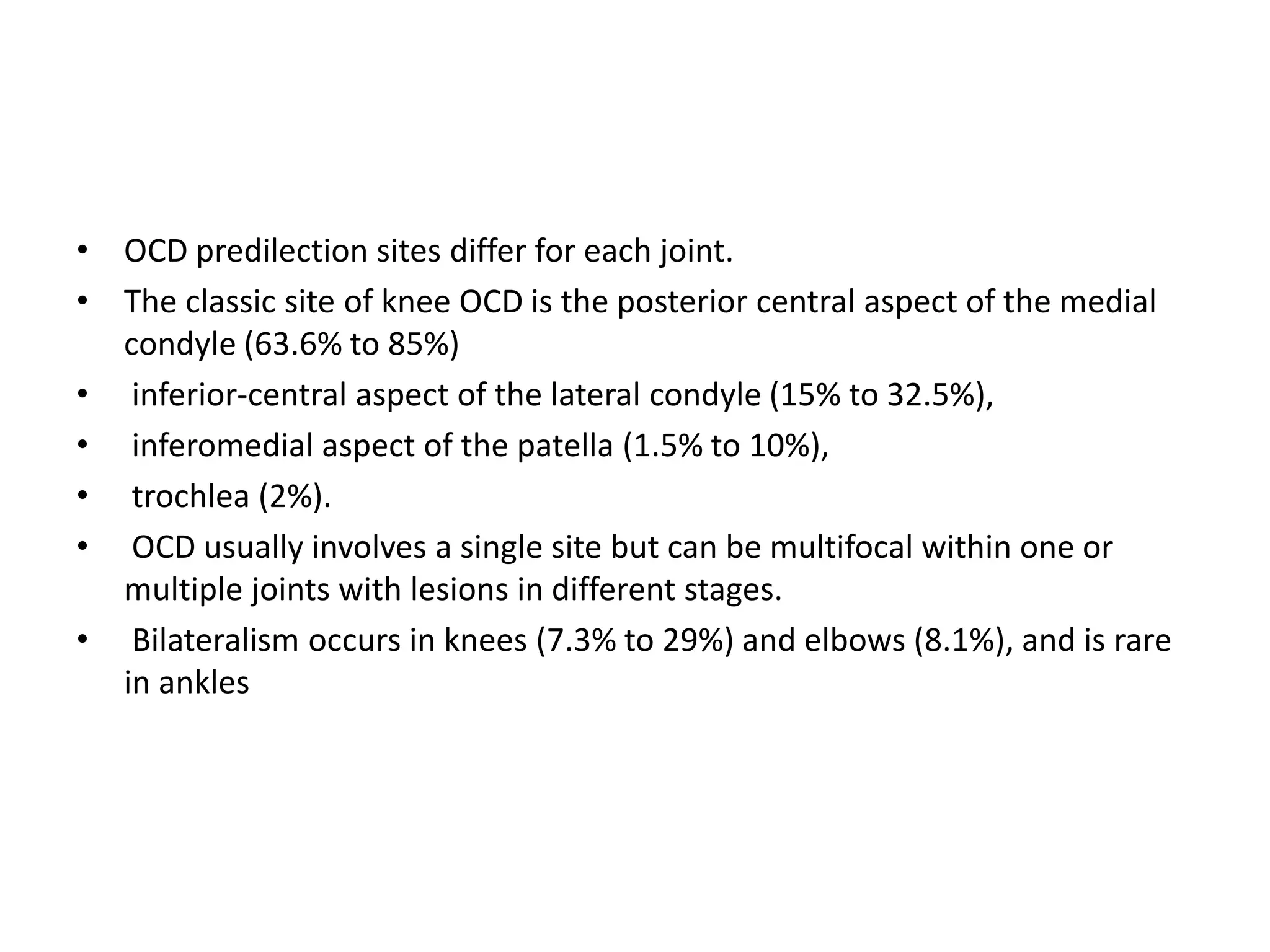 Osteochondritis Dissecans in painful knee | PPTX