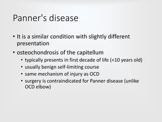 Osteochondrosis of capitellum | PPTX