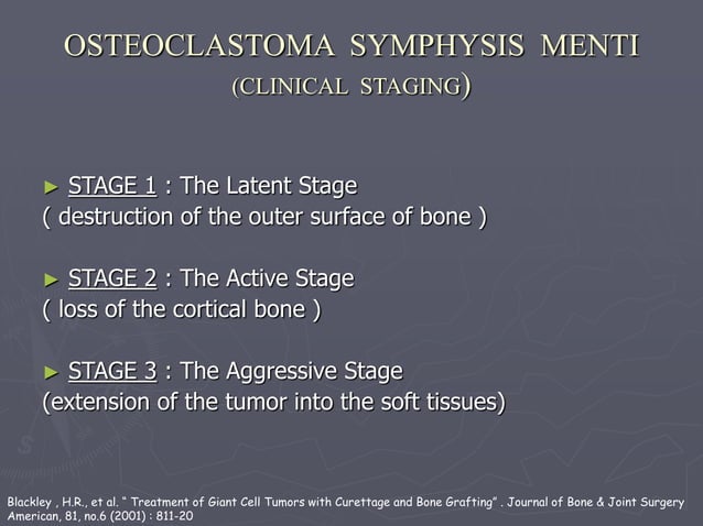Osteoclastoma Symphysis Menti, A Case Report. | PPT | Bone and Joint ...
