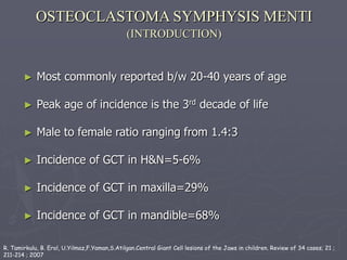 Osteoclastoma Symphysis Menti, A Case Report. | PPT | Bone and Joint ...
