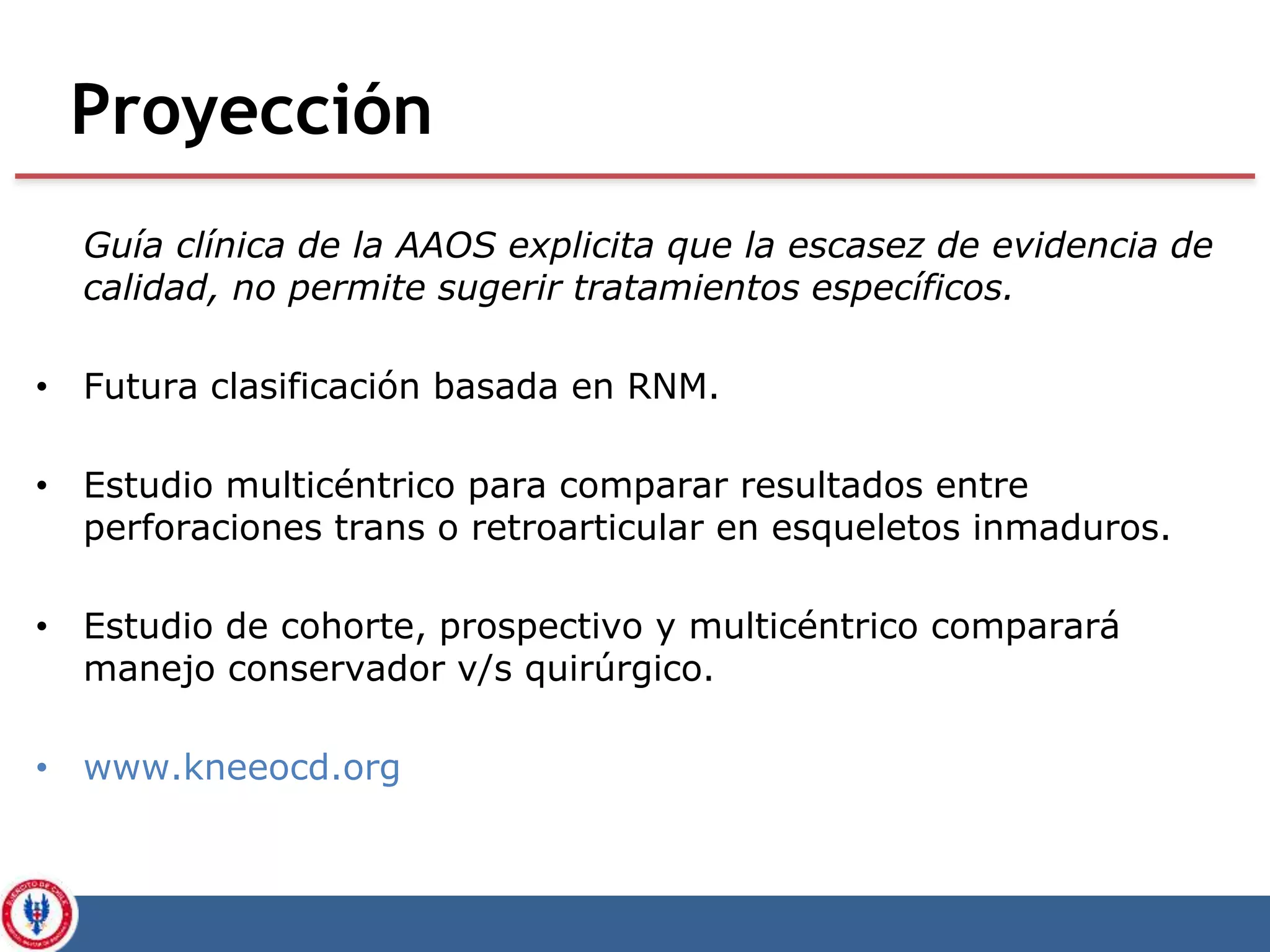 Osteocondritis disecante | PPTX