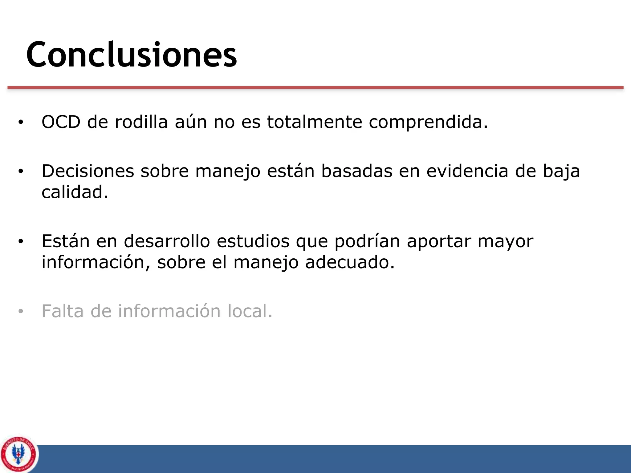 Osteocondritis disecante | PPTX