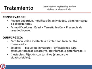 Osteocondritis disecante | PPTX