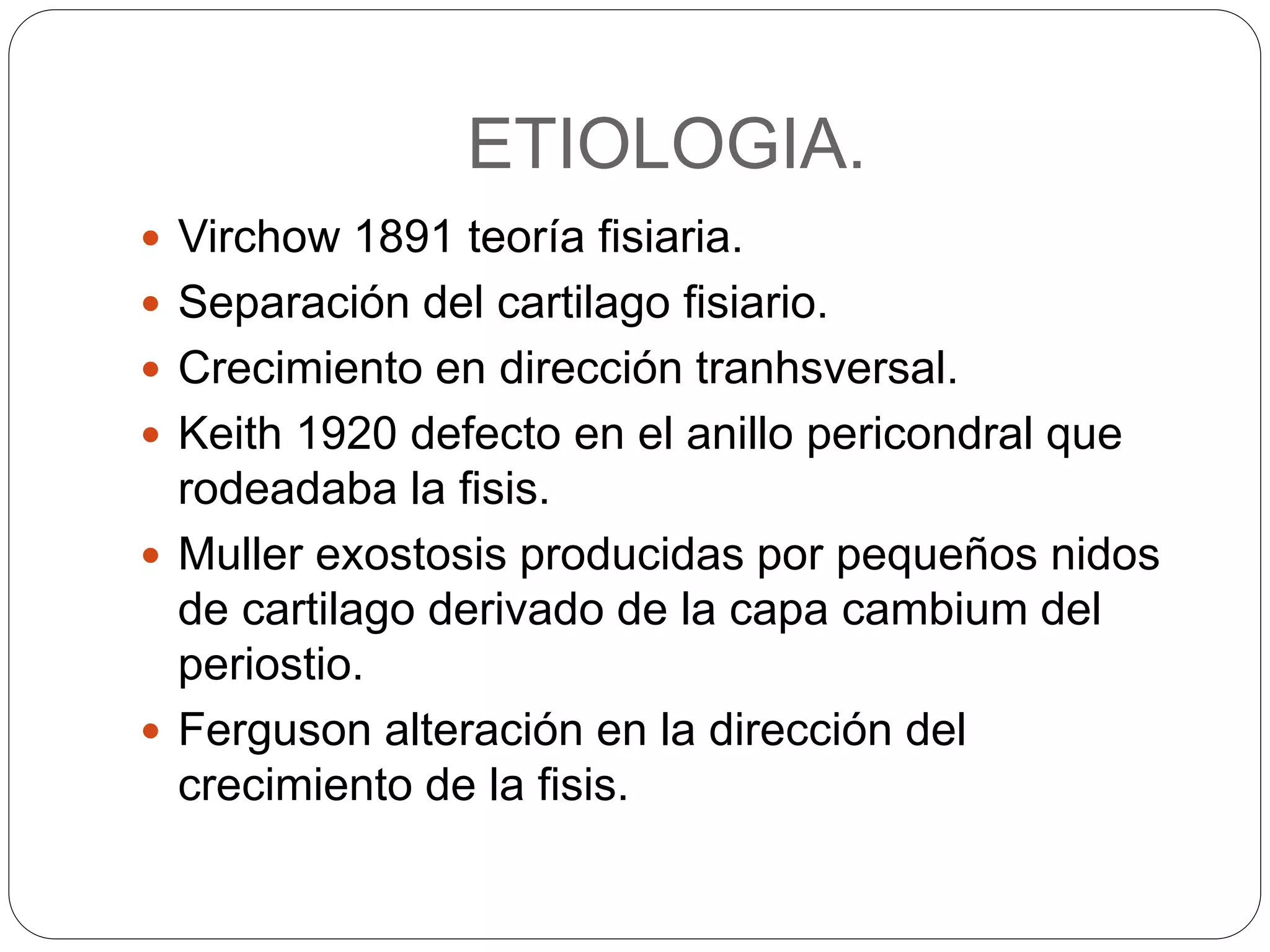 OSTEOCONDROMA, ENCONDROMA, EXOSTOSIS CARTILAGINOSA MULTIPLE, ENFERMEDAD ...