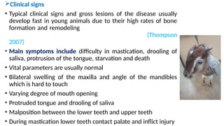 Osteodystrophy fibrosa in sheep and goat | PPTX