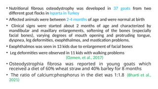 Osteodystrophy fibrosa in sheep and goat | PPTX