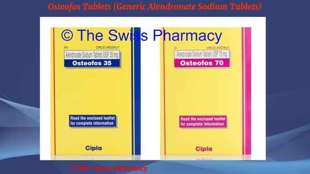 Osteofos Tablets (Generic Alendronate Sodium Tablets) | PDF | Bone and ...