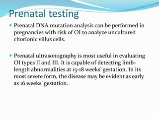 Osteogenesis imperfecta | PPTX