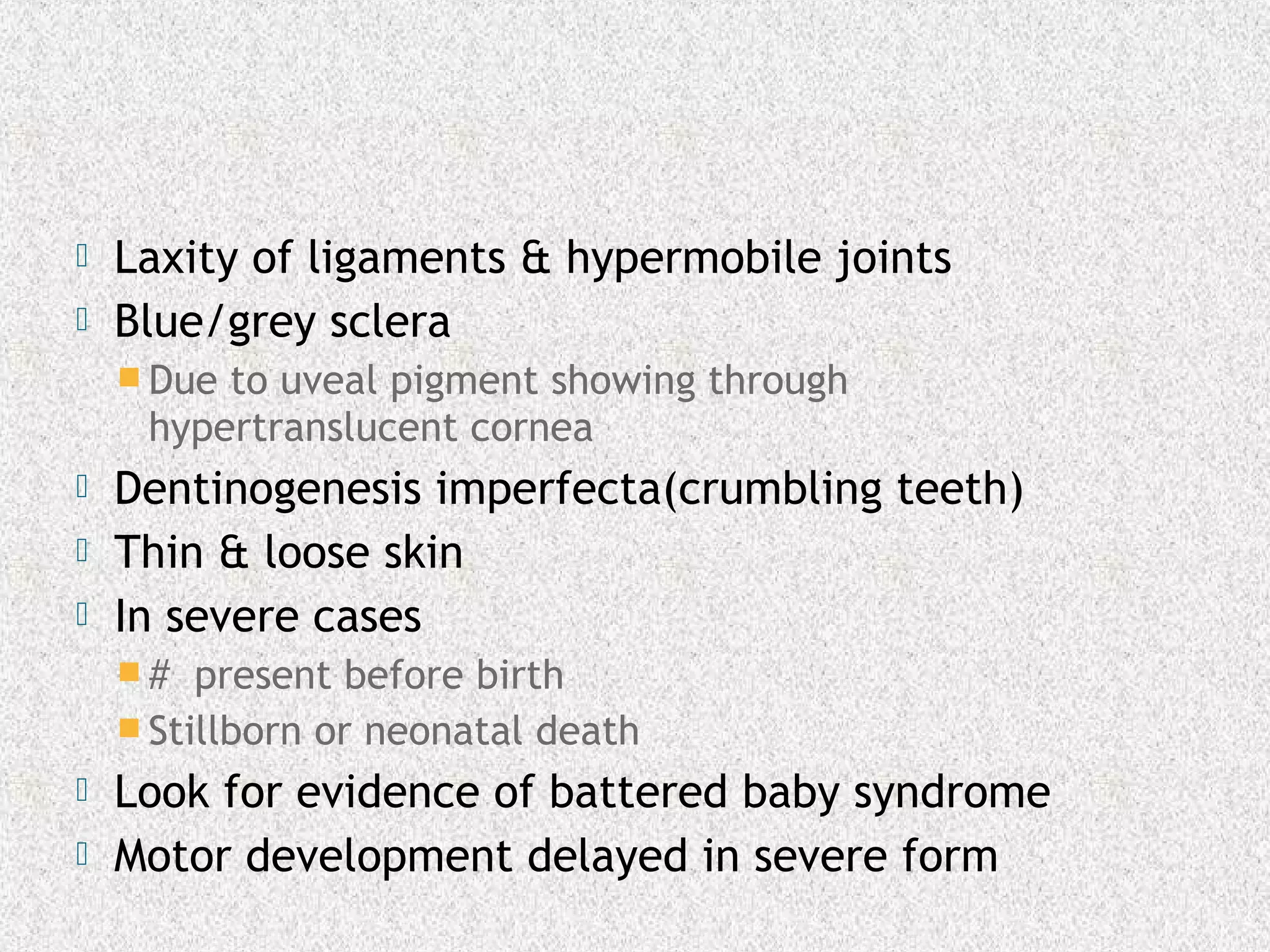 Osteogenesis imperfecta | PPT
