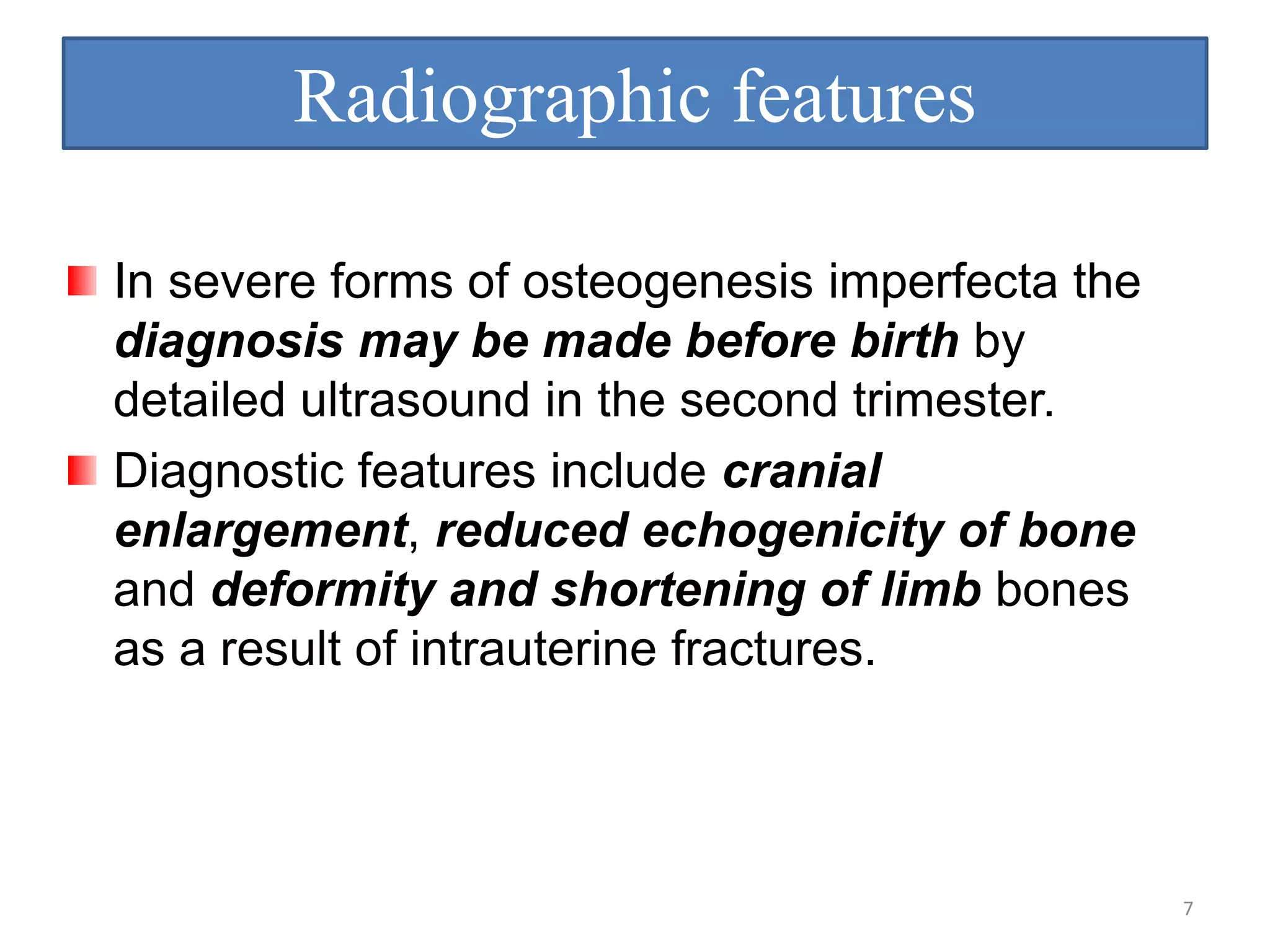 Osteogenesis imperfecta (dr. mahesh) | PPTX