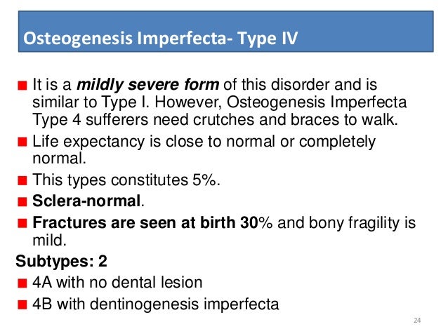 Osteogenesis Imperfecta Types