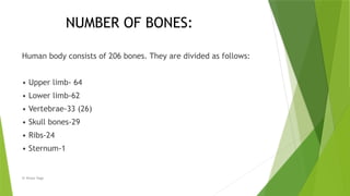 INTRODUCTION TO BONE, ITS TYPES AND OSTEOLOGY. | PPTX
