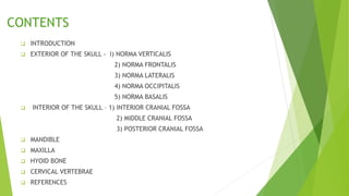 Osteology of head and neck i | PPTX