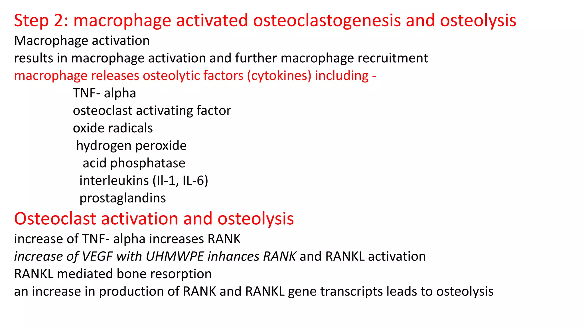 OSTEOLYSIS AND LOOSENING OF total hip arthroplasty IMPLANTS.pptx by dr ...