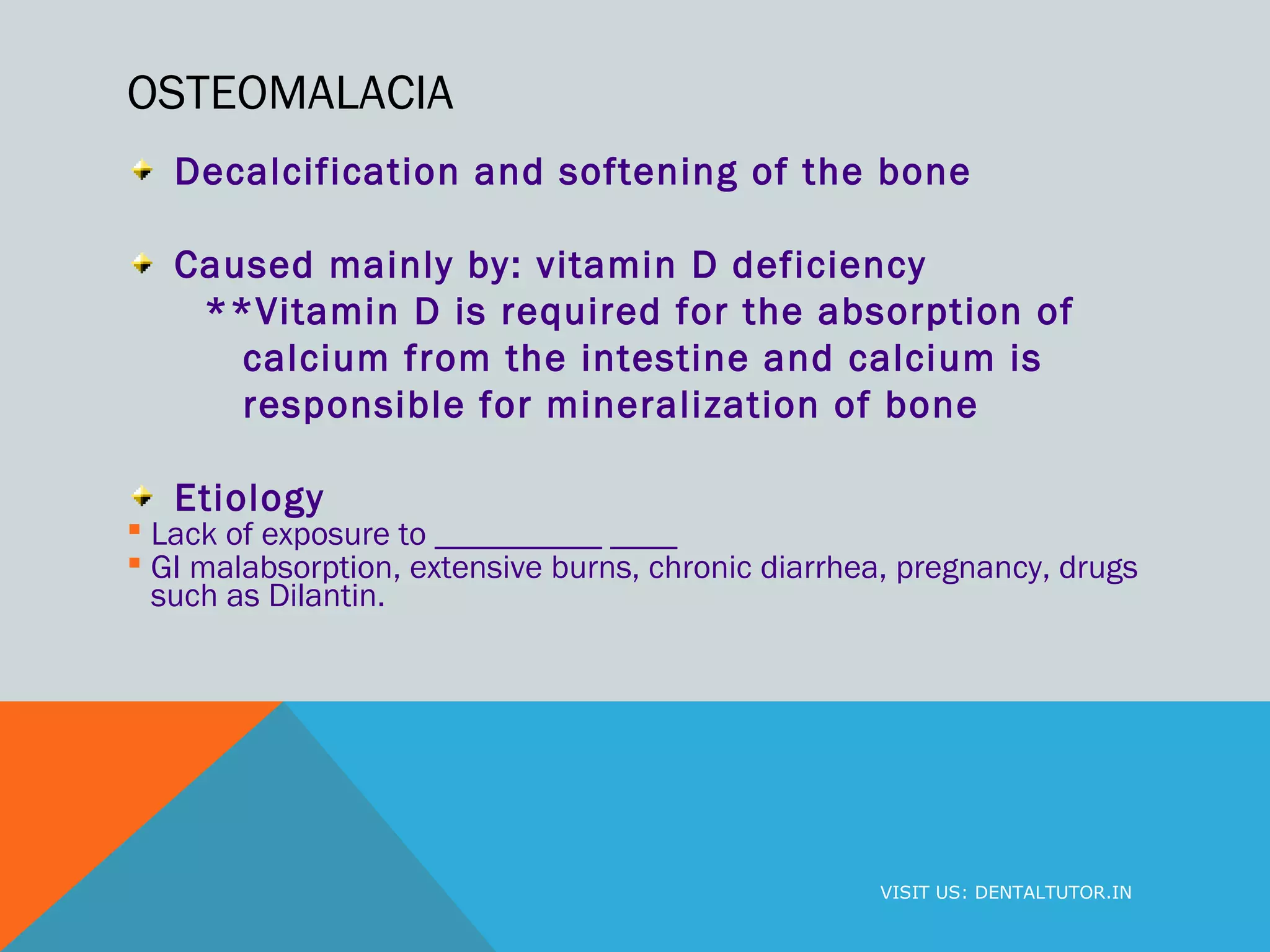 Osteomalacia osteoporosis | PPT