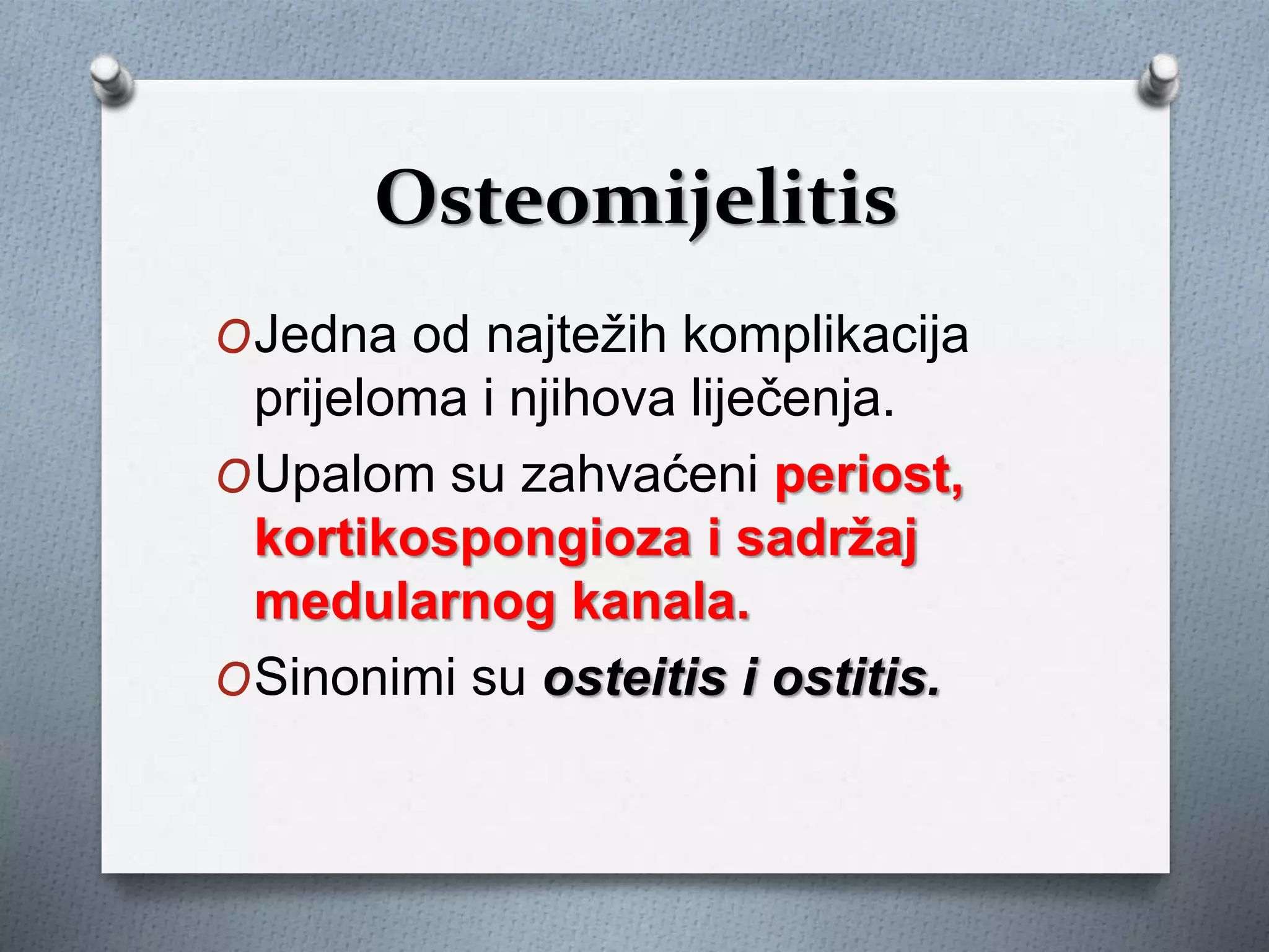 Osteomijelitis | PPSX