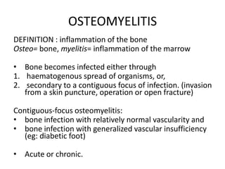 Osteomyelitis | PPTX