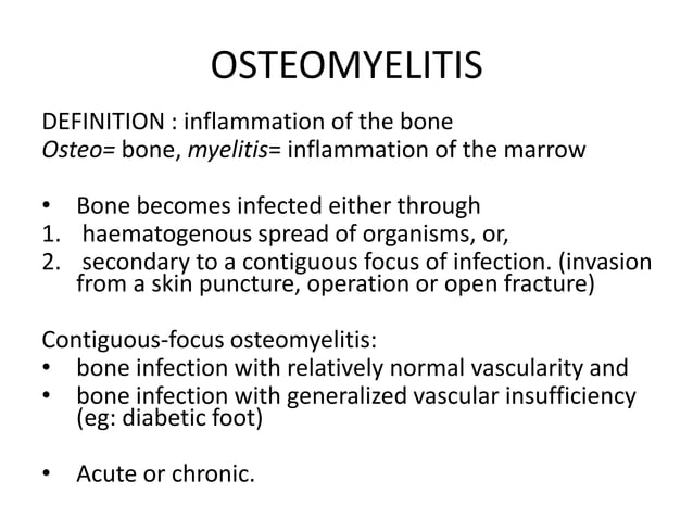 Osteomyelitis | PPTX