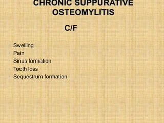 Osteomyelitis | PPTX | Dental Health | Diseases and Conditions