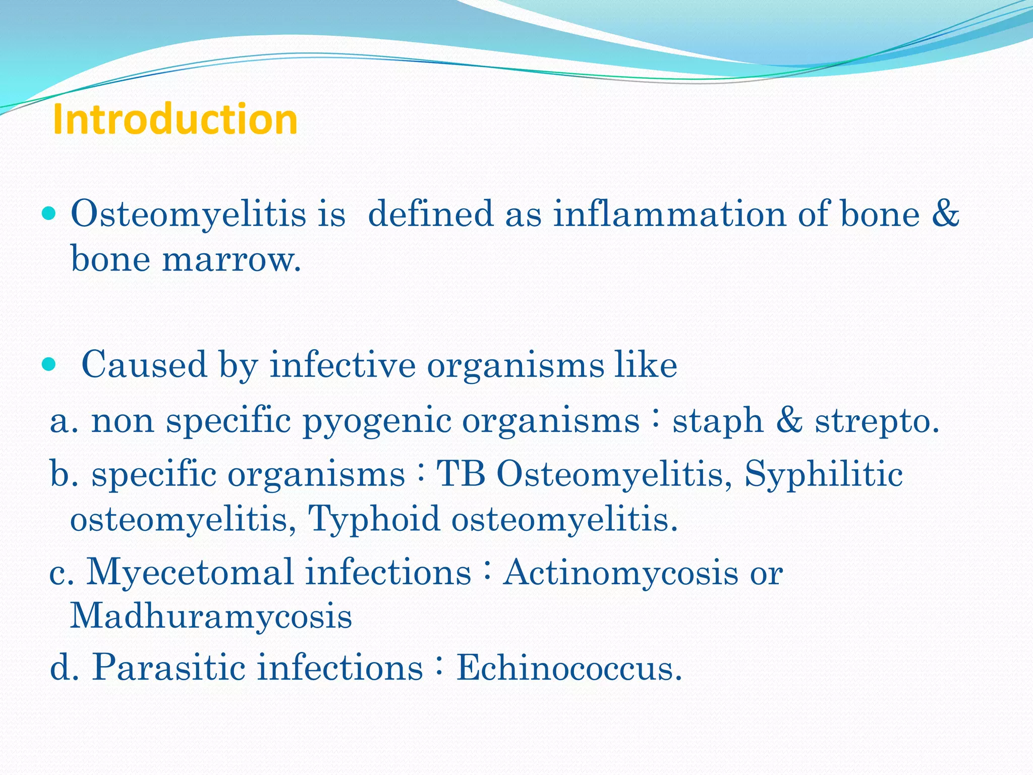 Osteomyelitis | PPTX