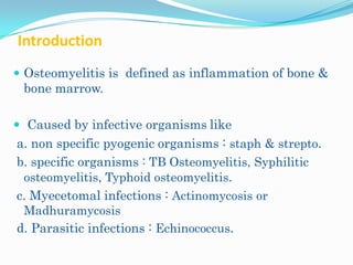 Osteomyelitis | PPTX