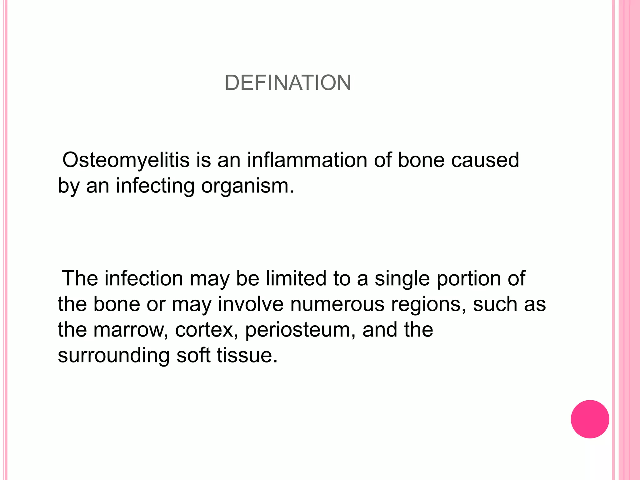 Osteomyelitis | PPTX