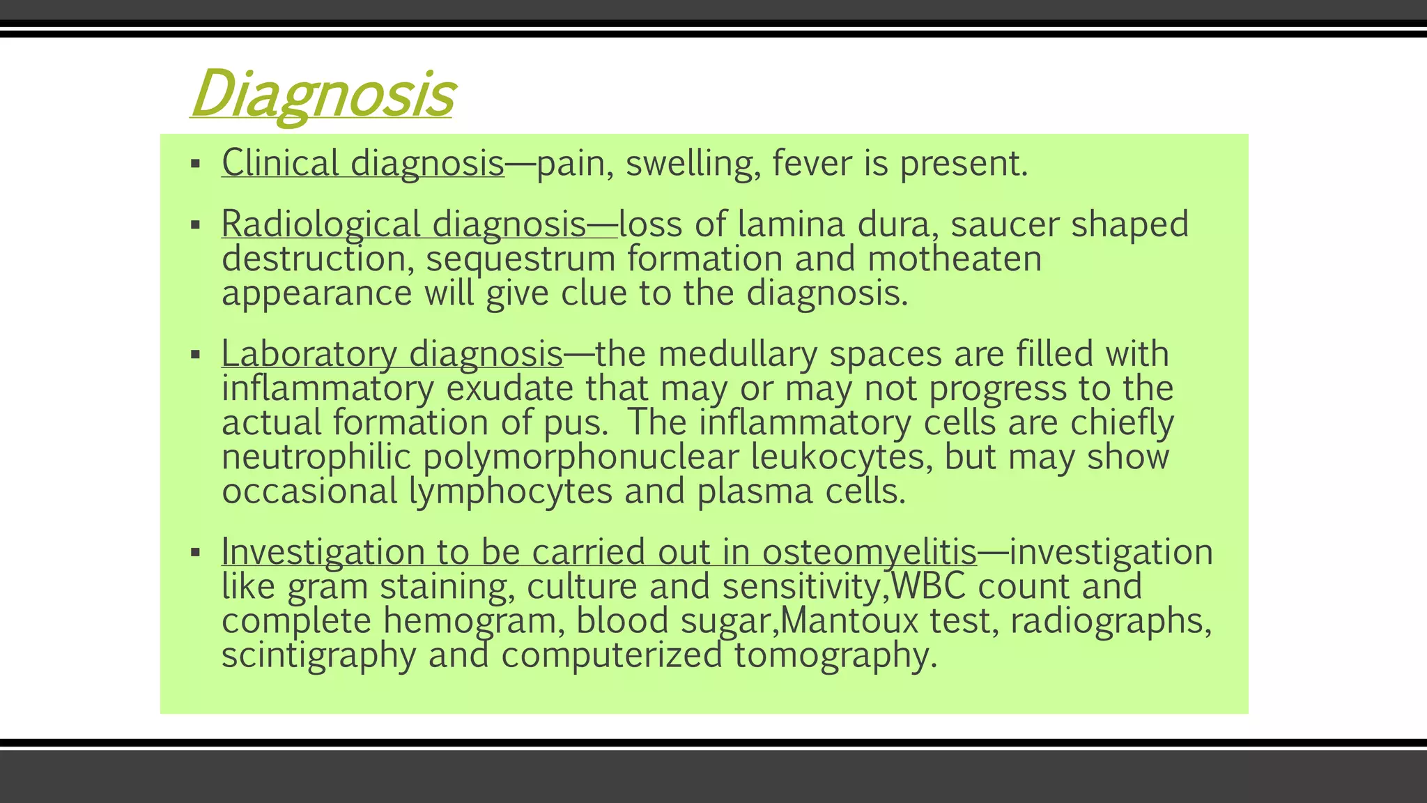 Osteomyelitis | PPTX