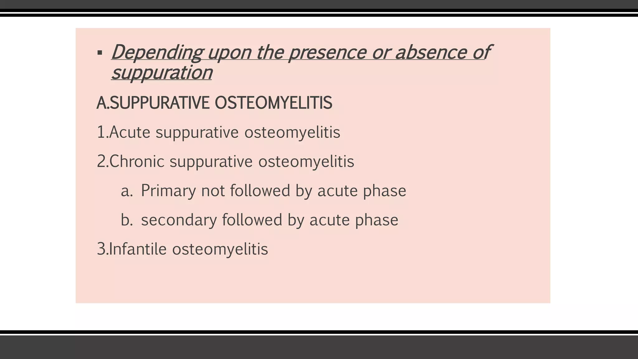 Osteomyelitis | PPTX