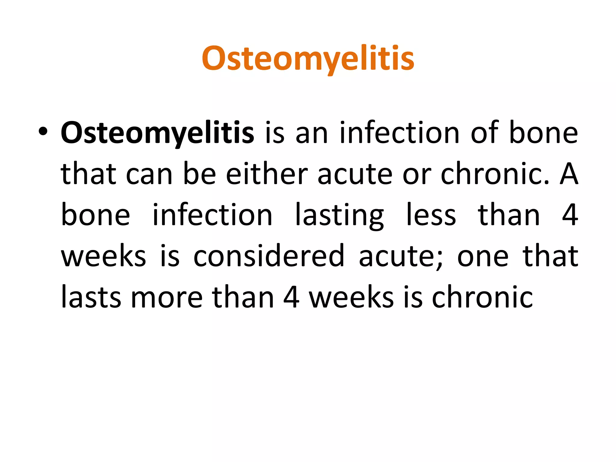 Osteomyelitis | PPTX