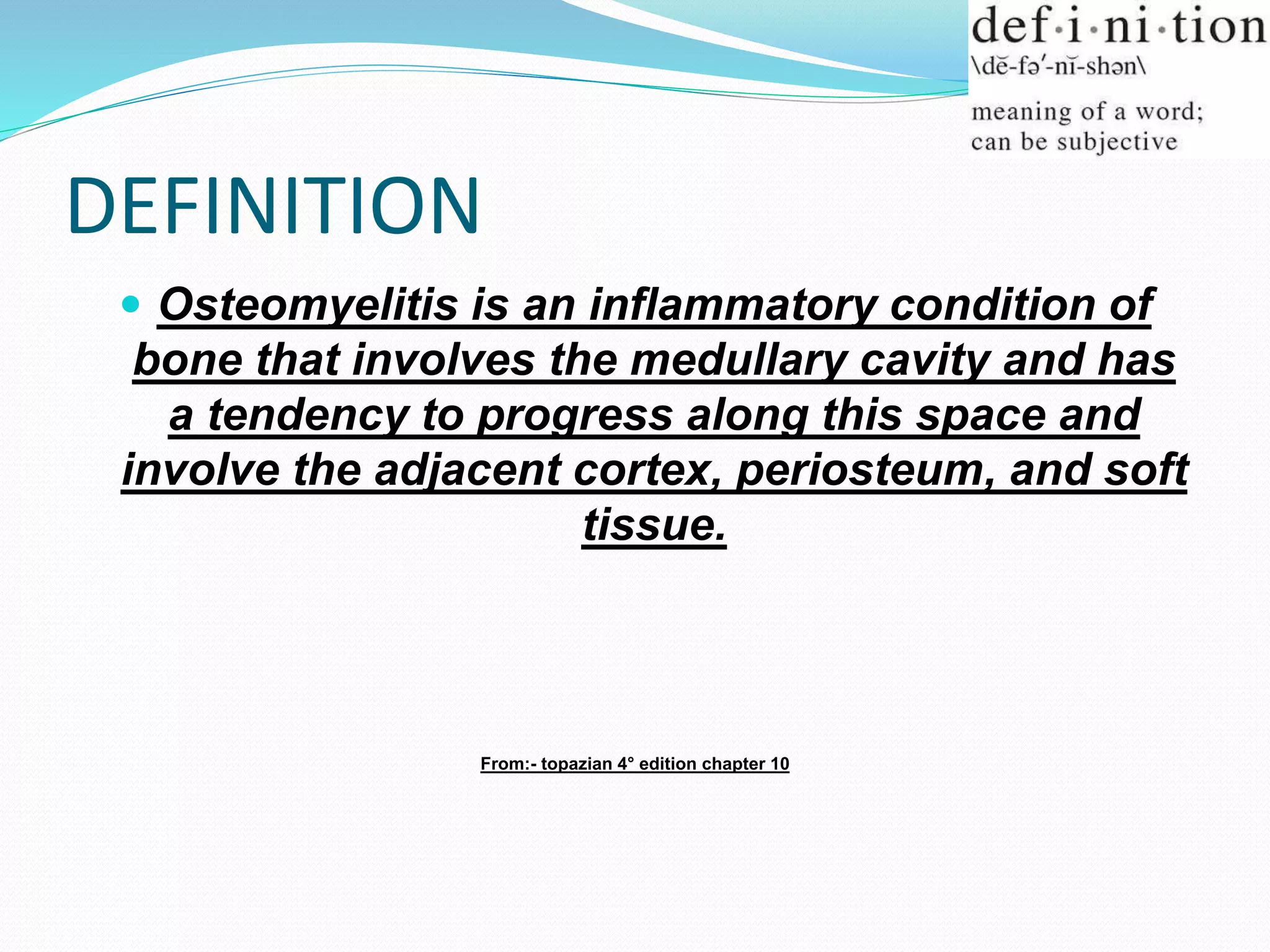 Osteomyelitis | PPTX