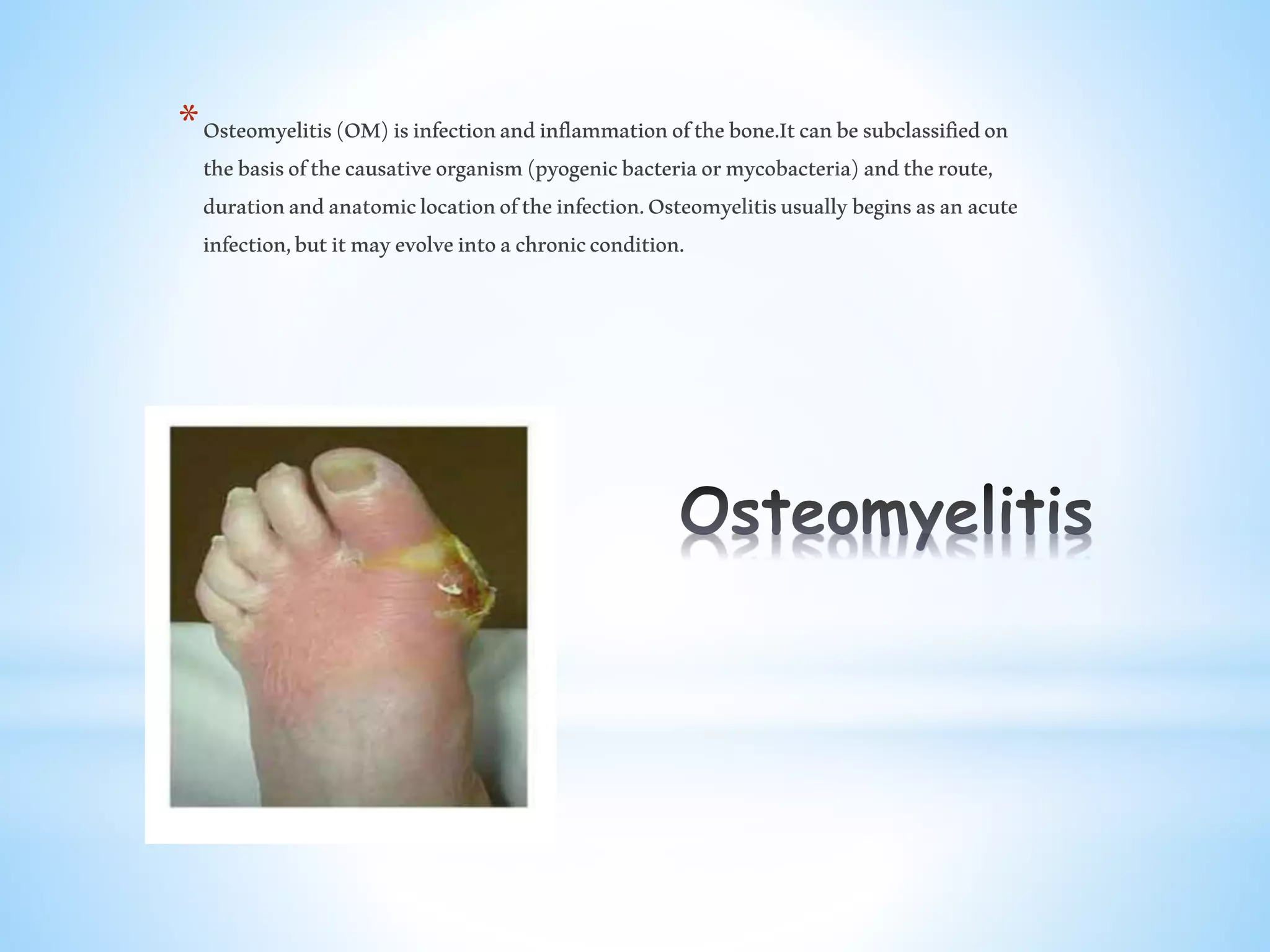 Osteomyelitis | PPT