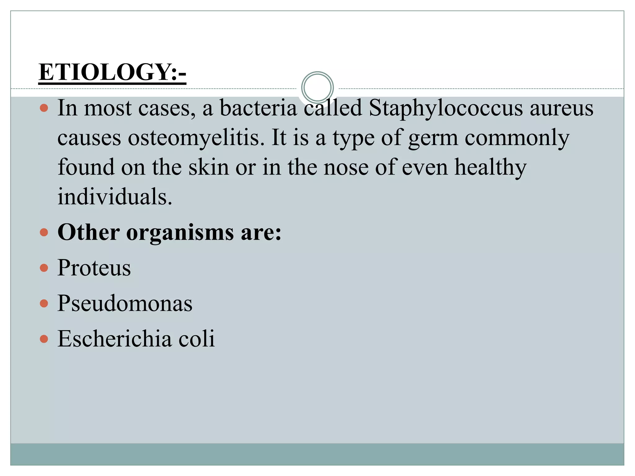 Osteomyelitis | PPTX