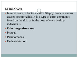 Osteomyelitis | PPTX