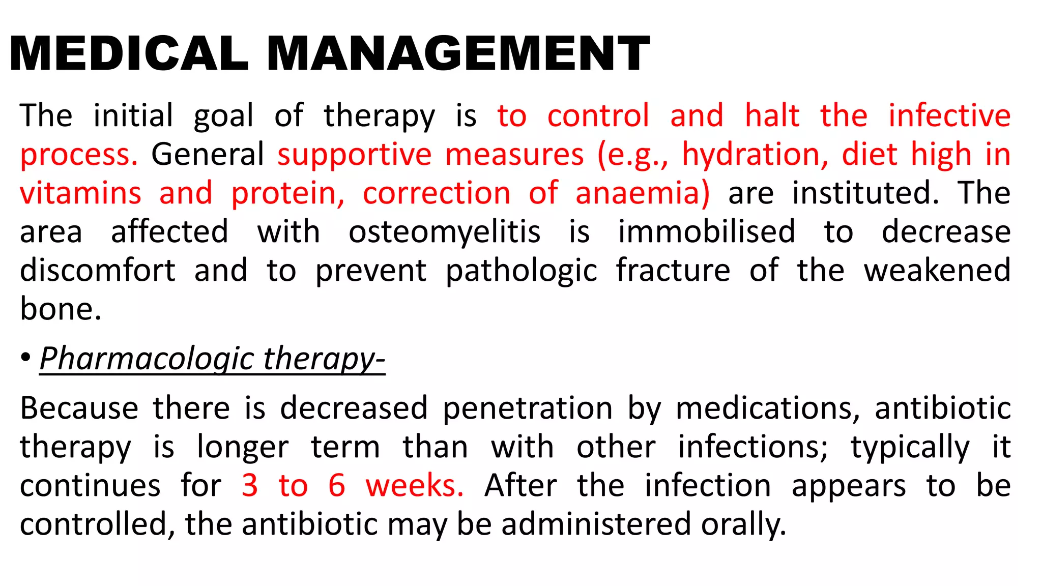 Osteomyelitis and its management | PPTX