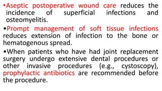 Osteomyelitis and its management | PPTX