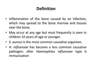 Osteomyelitis | PPTX