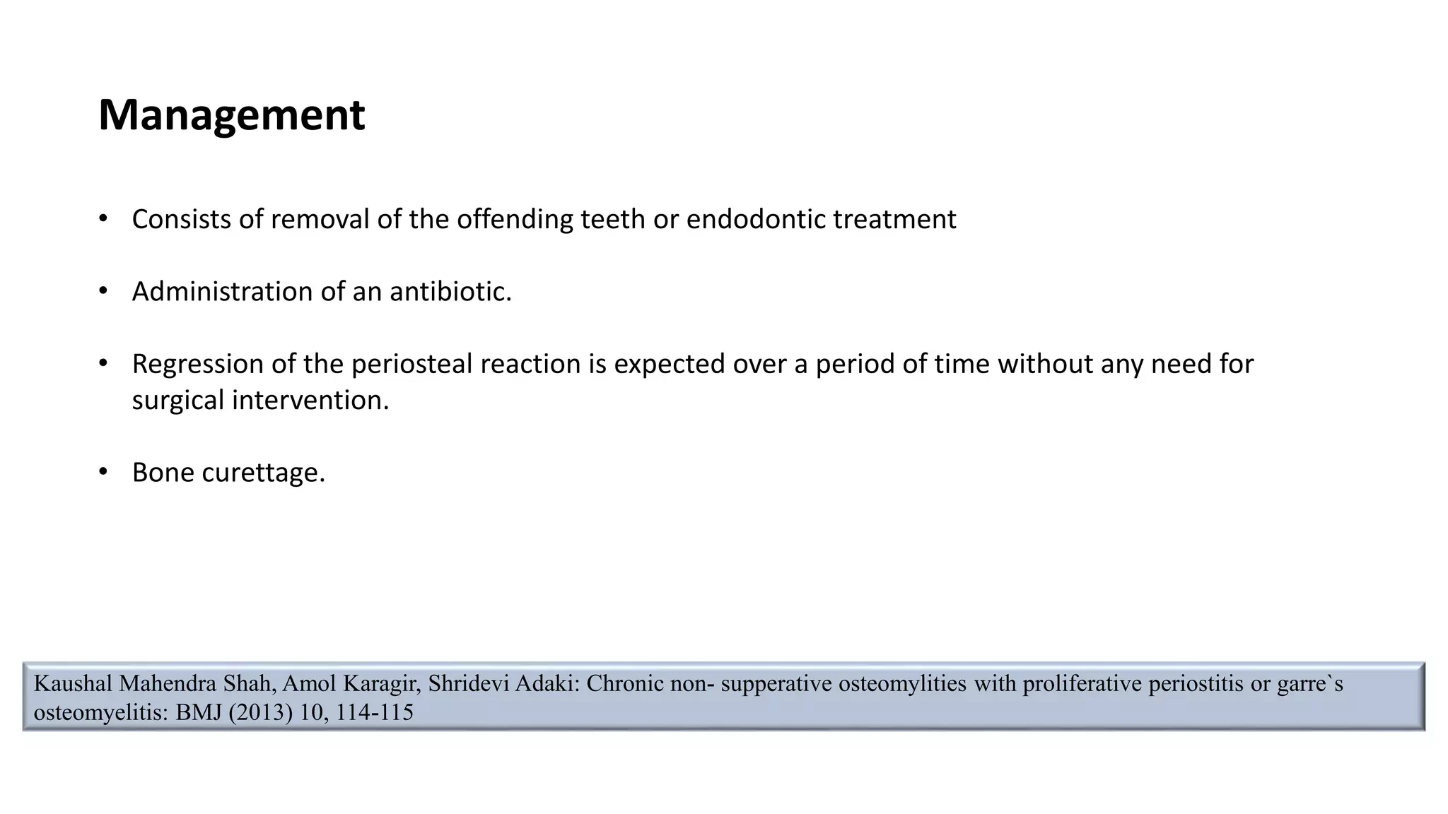 Osteomyelitis of facial skeleton | PPTX