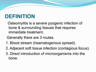 Osteomyelitis | PPTX