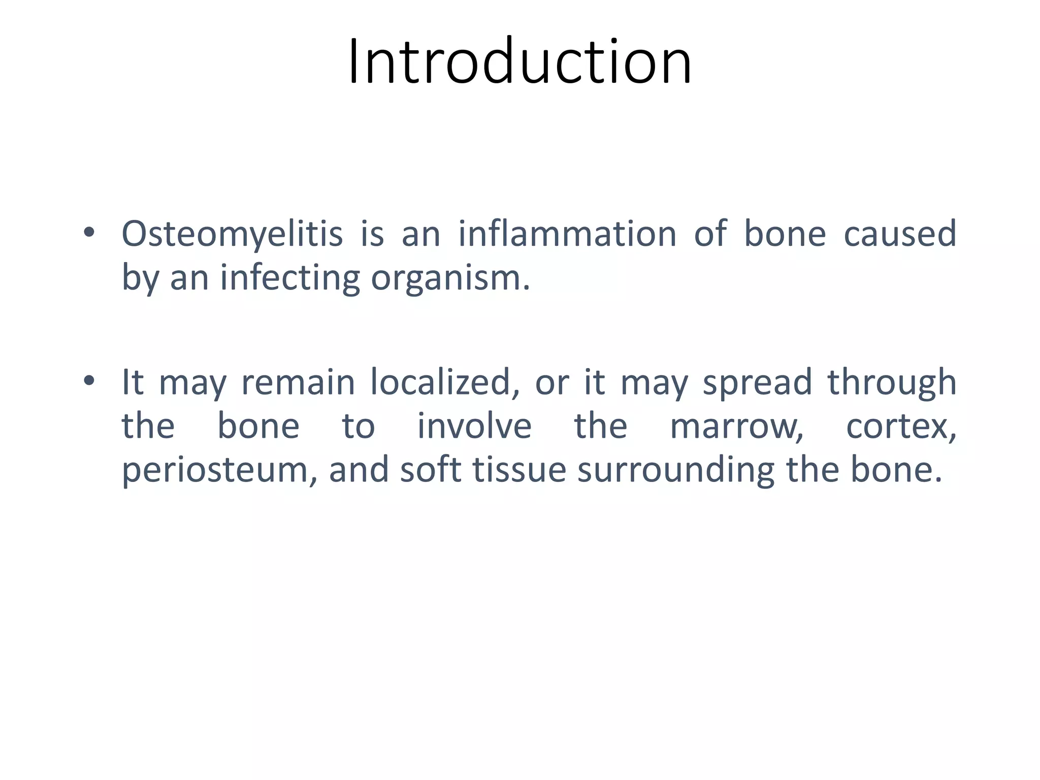 Osteomyelitis | PPTX